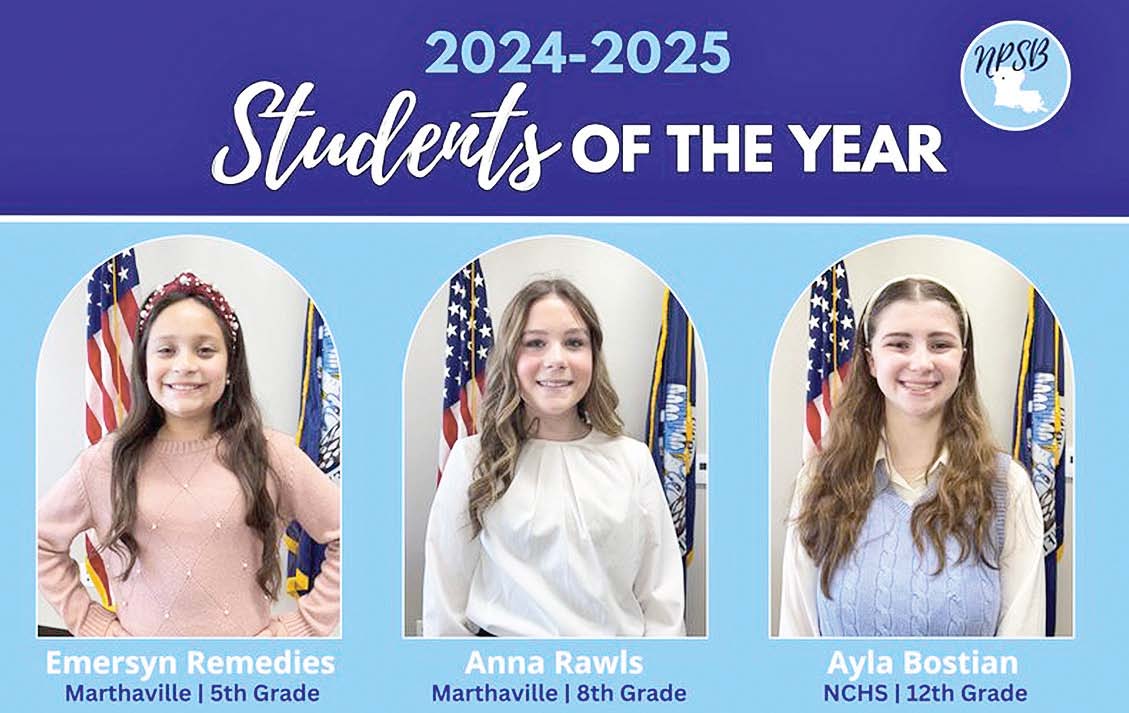 Three will represent NPSB in competition | Natchitoches Times